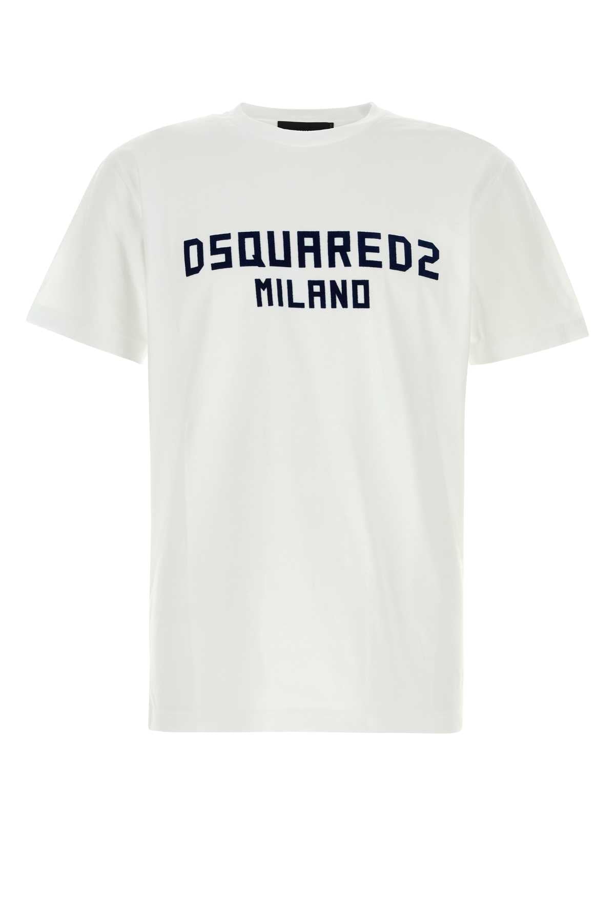 Dsquared White Cotton T Shirt – Balardi