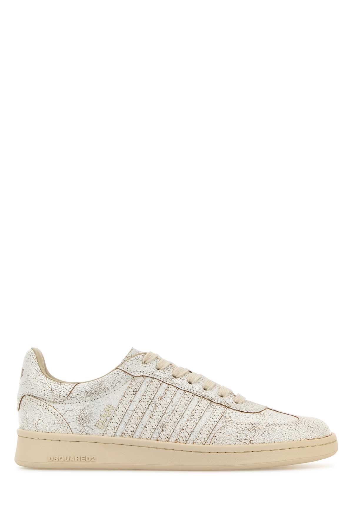 Dsquared White Leather Boxer Sneakers – Balardi