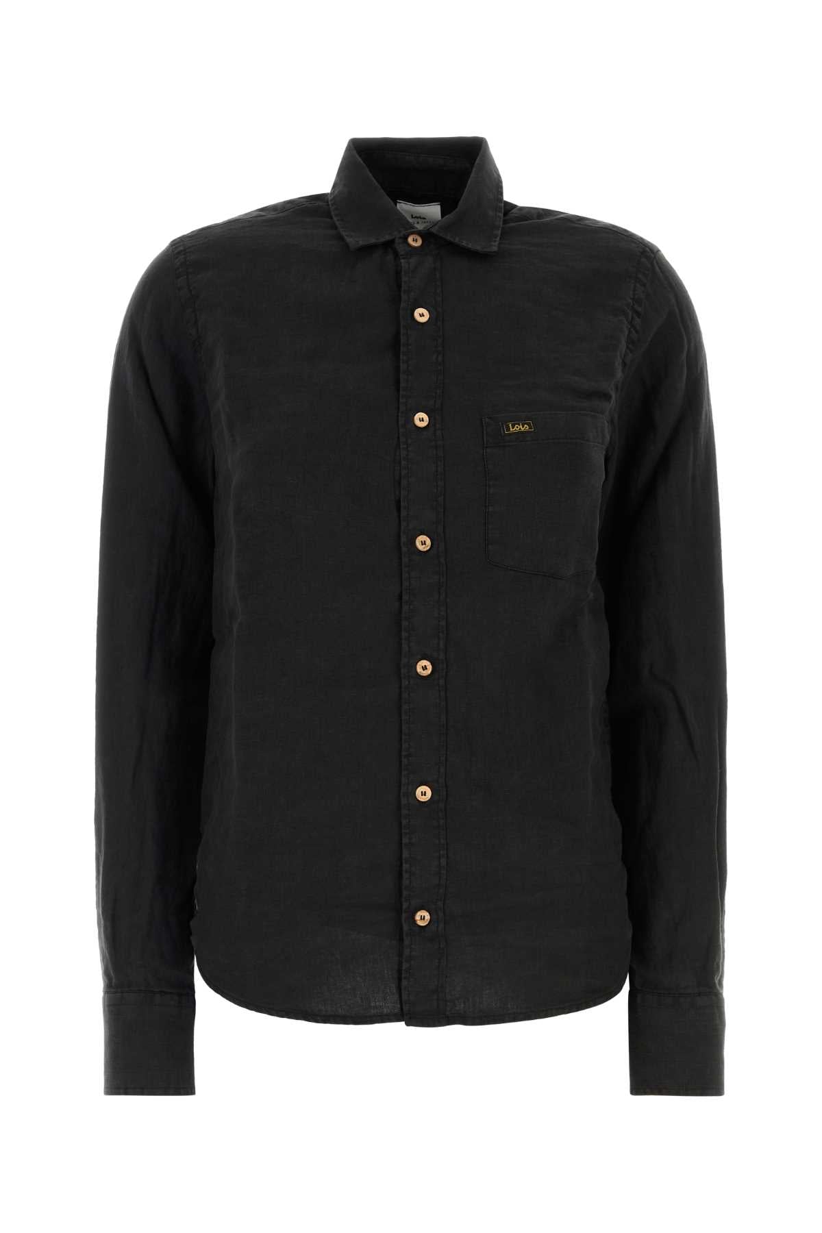 Lois Black Linen Lucas Shirt – Balardi