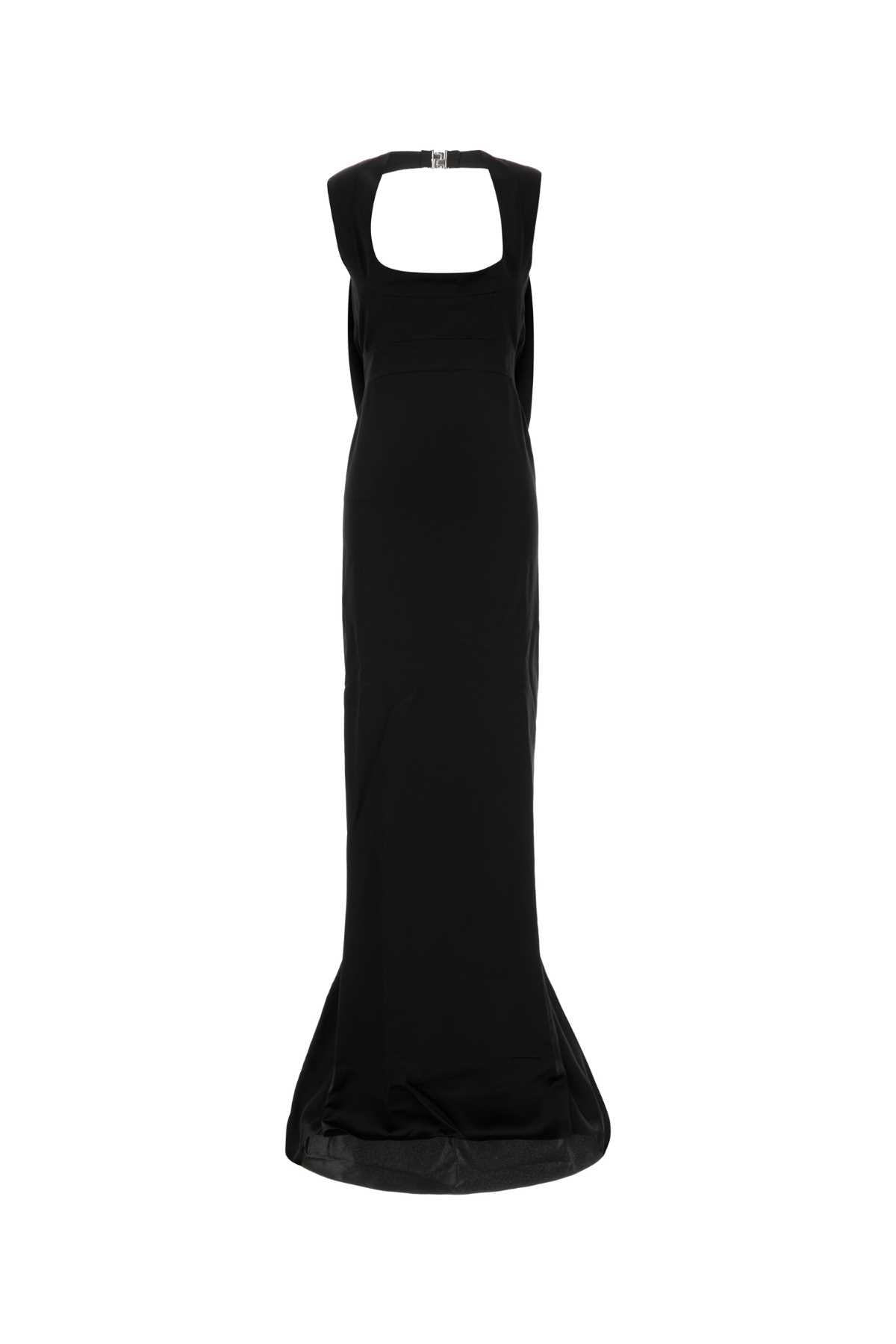 Dsquared Black Satin Long Dress – Balardi