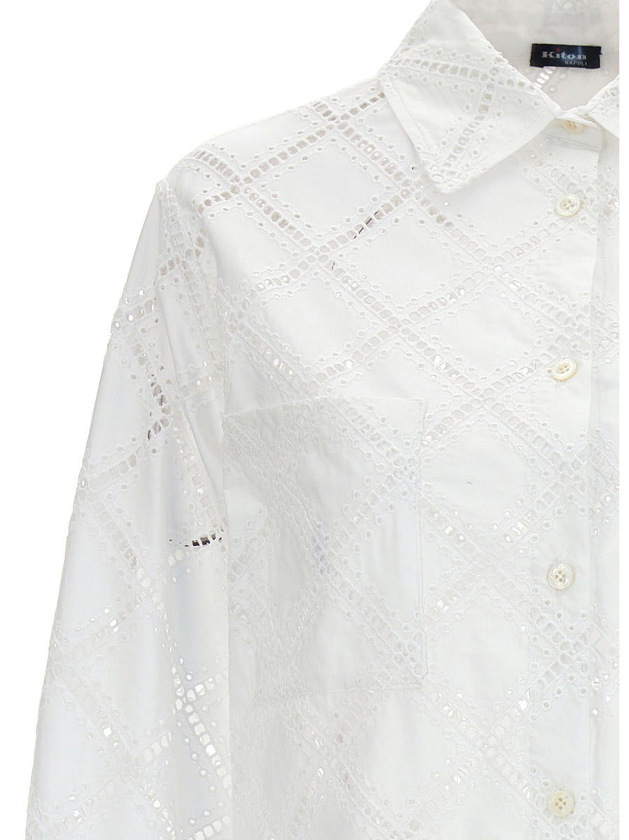 Kiton Camicia Cotone Traforato | Balardi