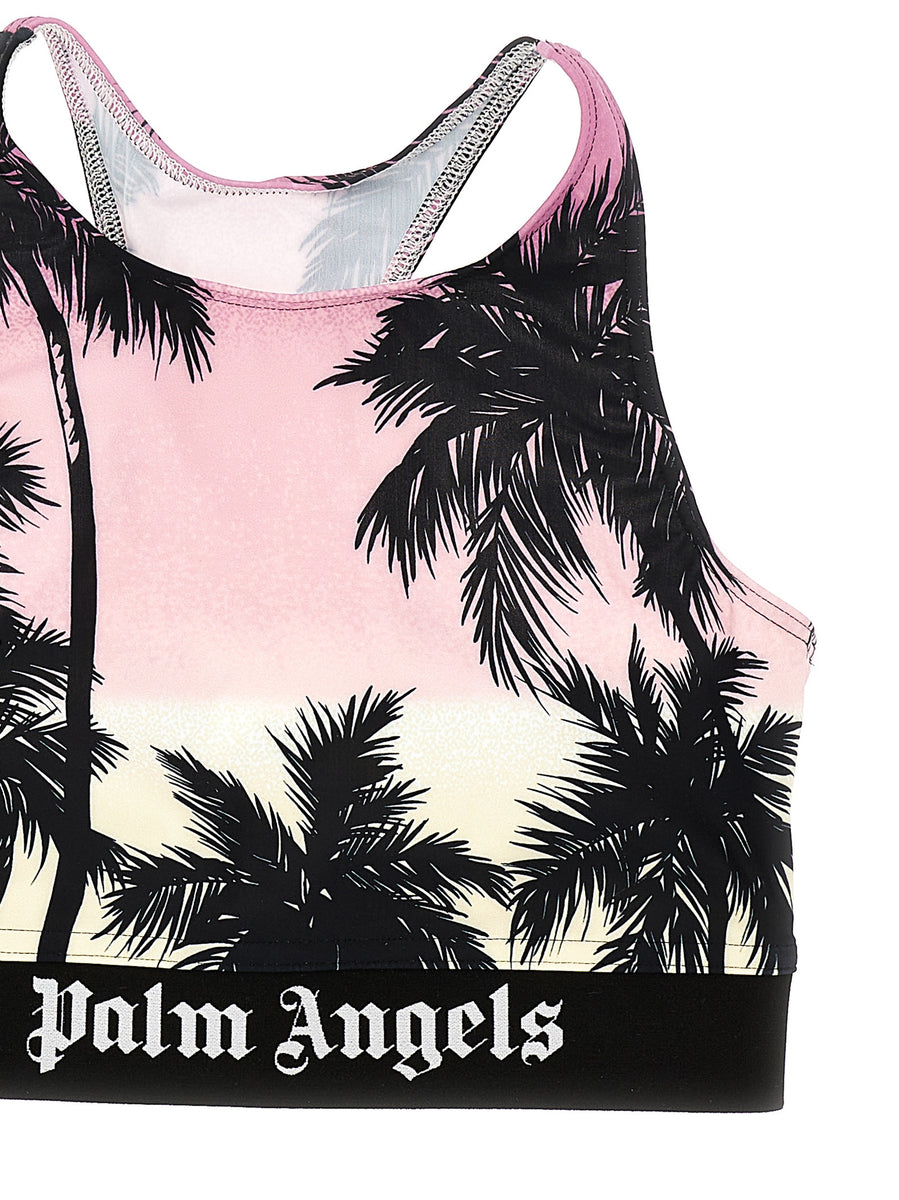 Palm Angels 'Pink Sunset Logo' Sporty Top' | Balardi