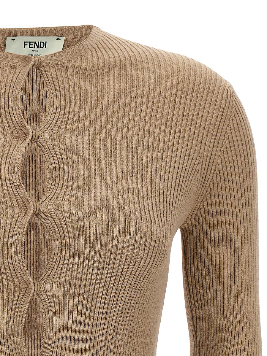 Fendi Ribbed Cardigan | Balardi