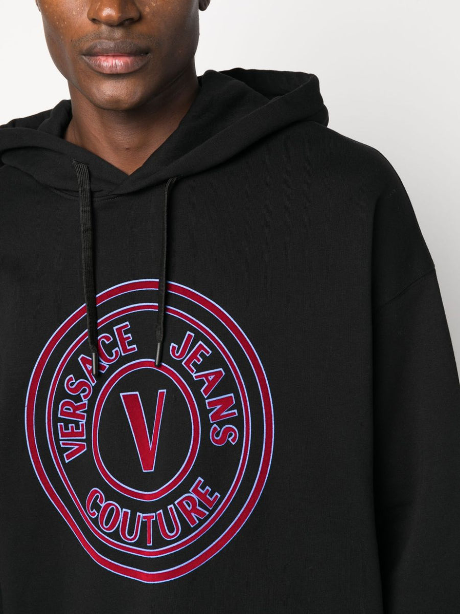 Versace Jeans Couture O V Emblem Flock Sweatshirts | Balardi