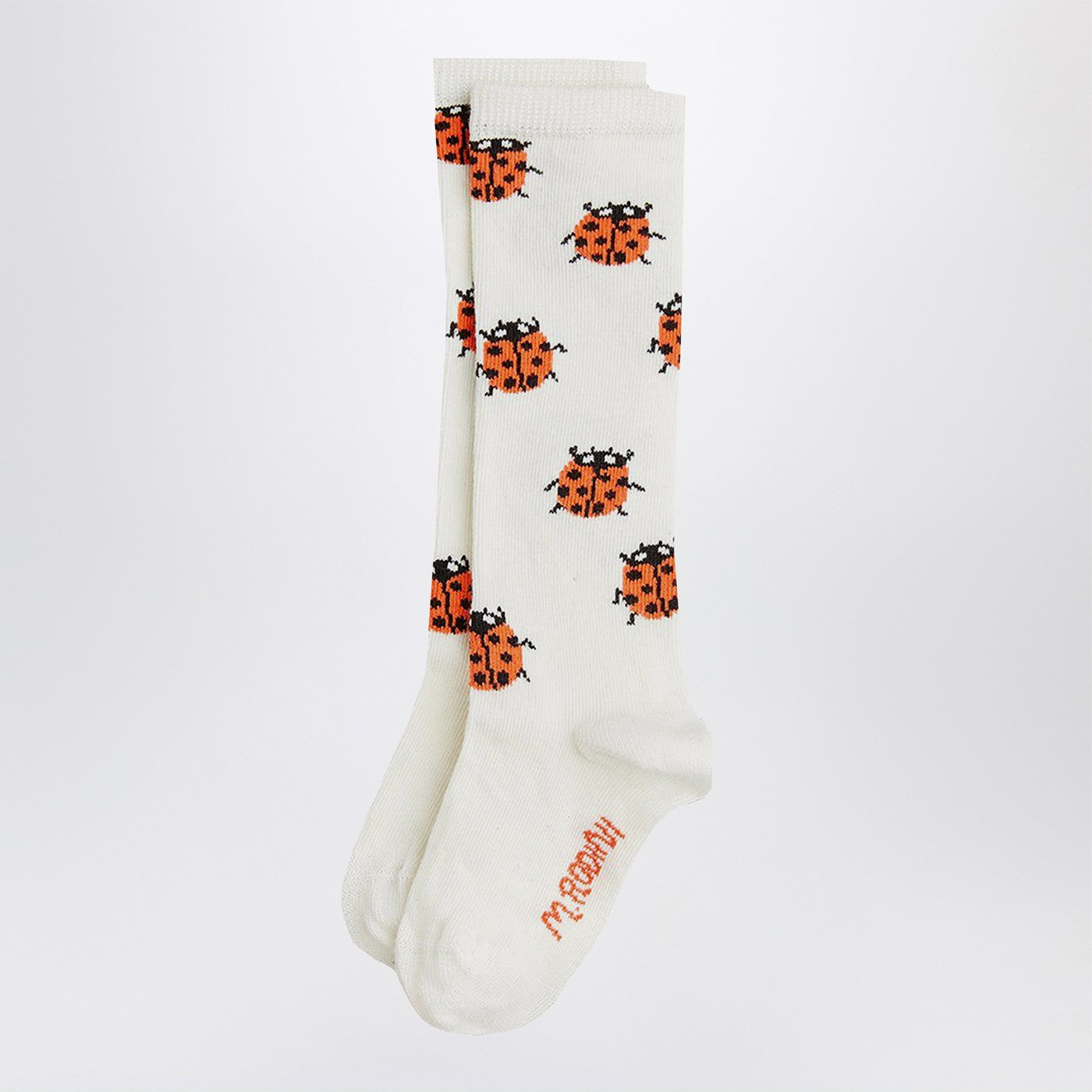 Mini Rodini High White Socks With Ladybugs – Balardi