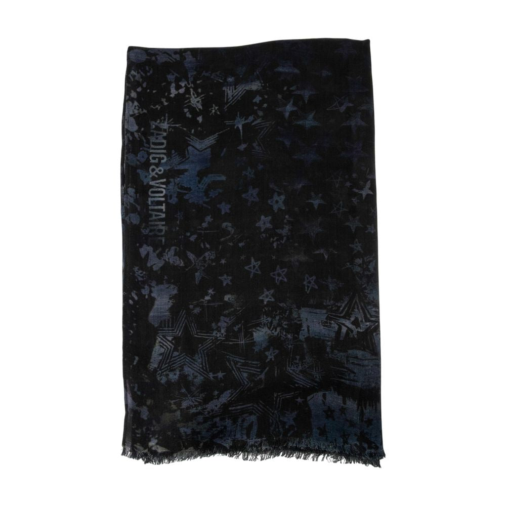 Judy Stars Scarf Zadig & Voltaire Wool Dark Grey – Balardi