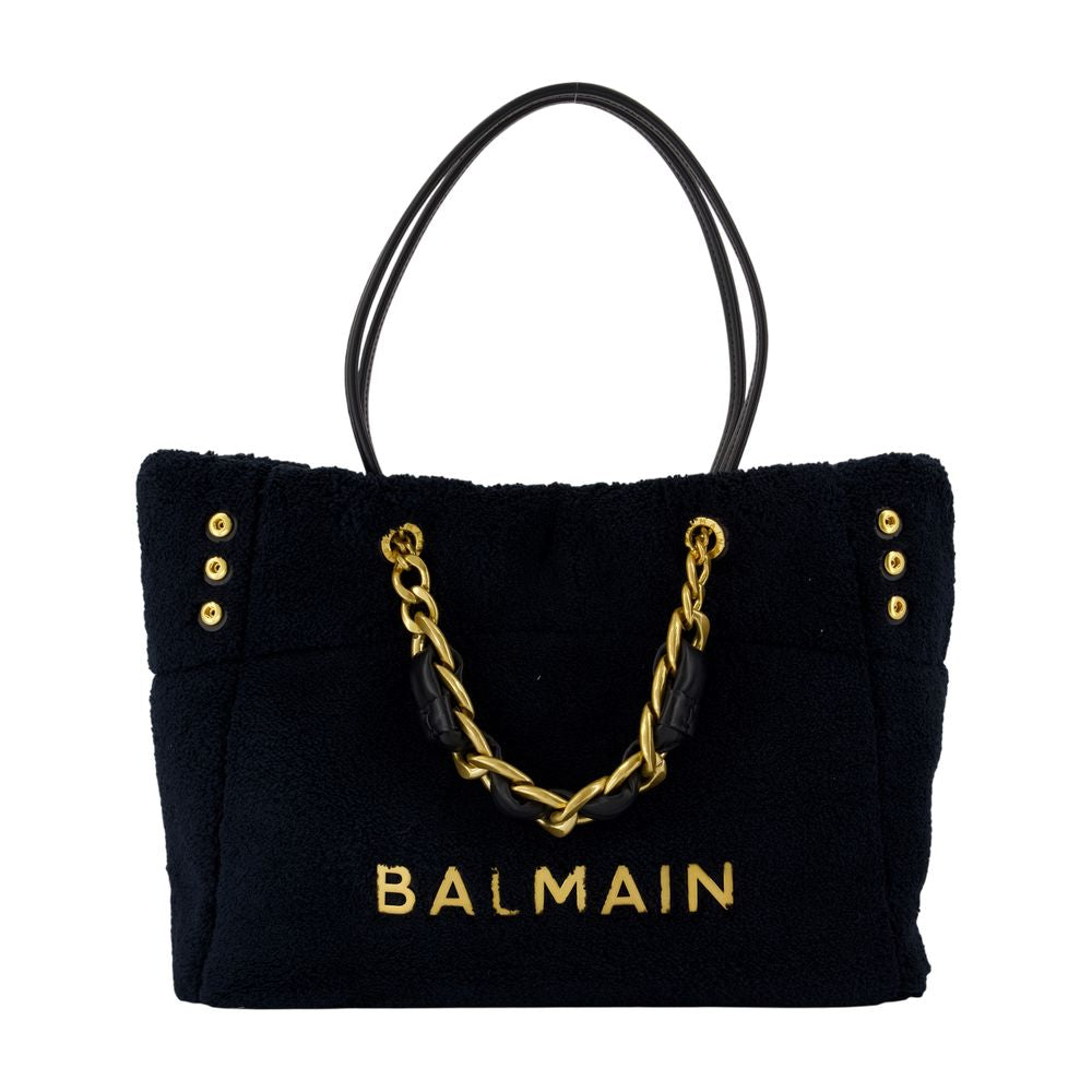 1945 Soft Sponge Shopper Bag Balmain Synthetic Black – Balardi