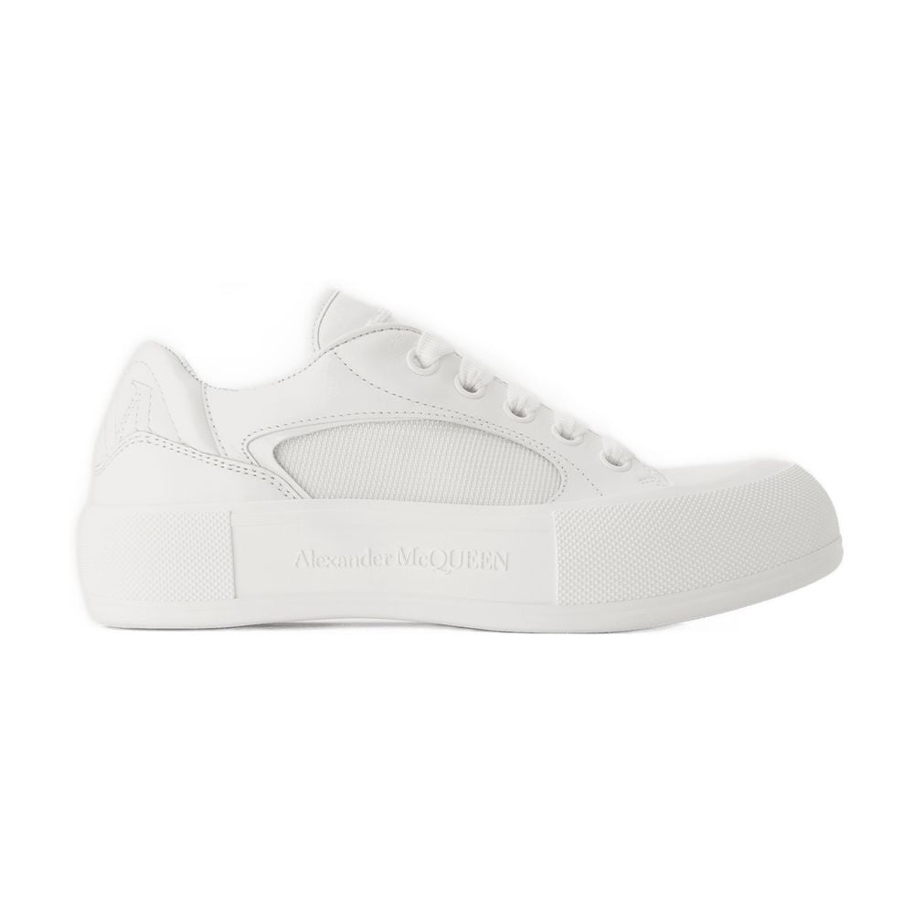 Deck Sneakers Alexander Mc Queen Calfskin White – Balardi
