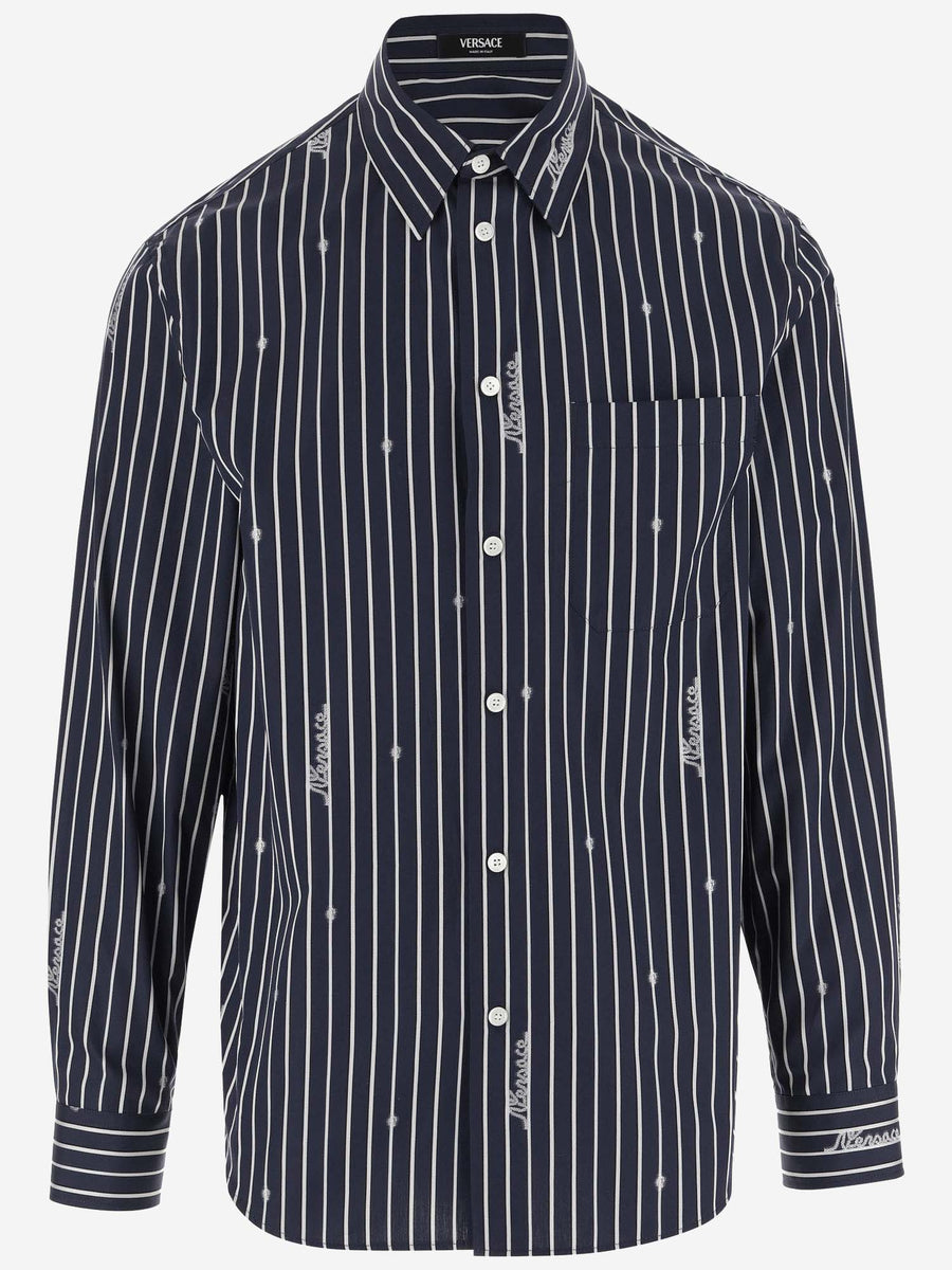 Versace Versace Nautical Stripe Pattern Cotton Shirt | Balardi
