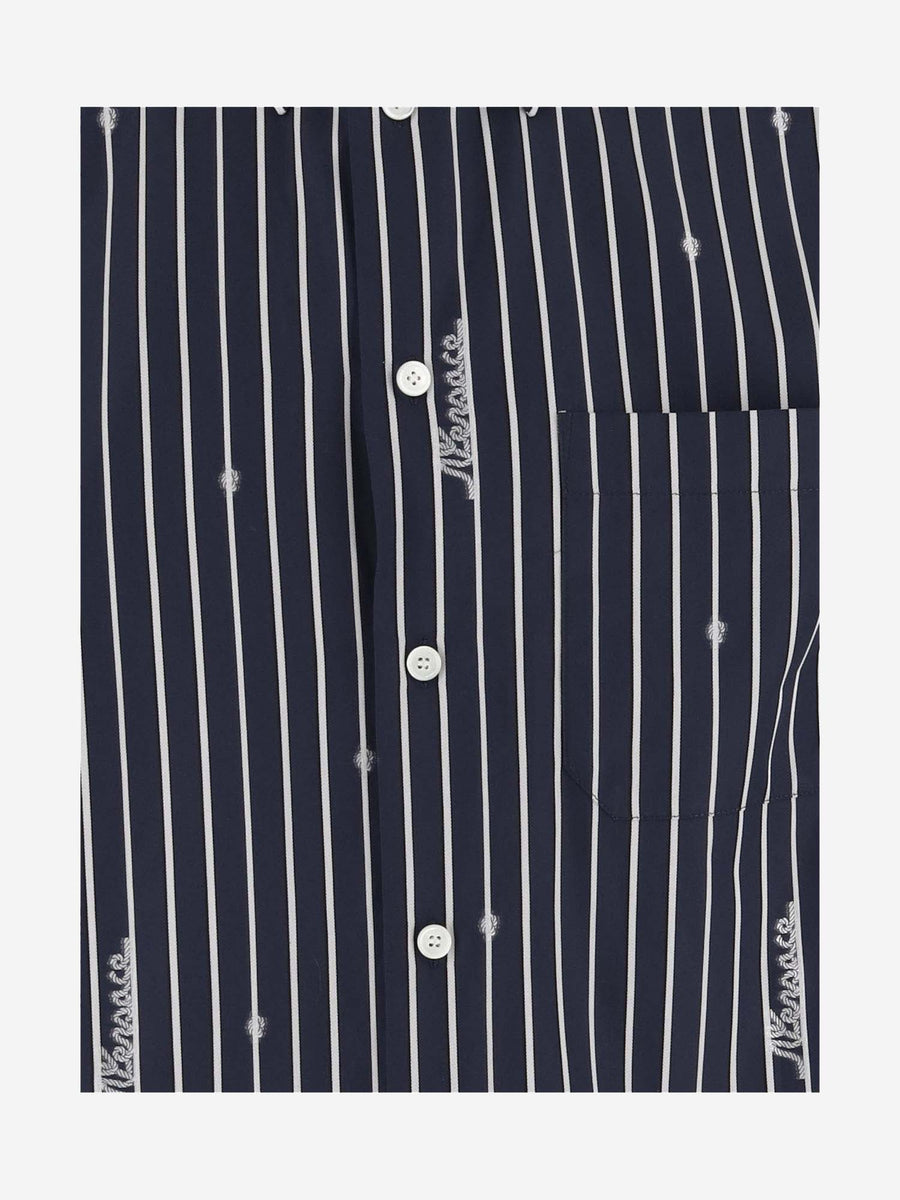 Versace Versace Nautical Stripe Pattern Cotton Shirt | Balardi