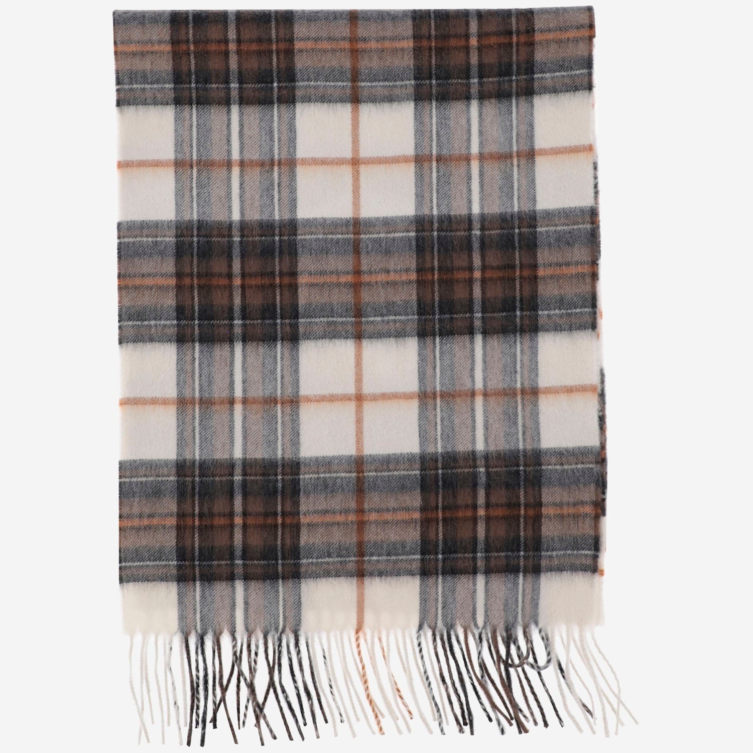 Alex Begg Cashmere Scarf With Check Pattern – Balardi