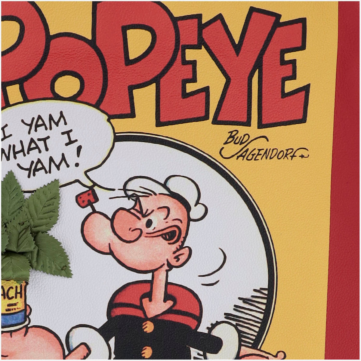 Anita Bilardi Leather And Wool Shoulder Bag With Popeye Pattern | Balardi