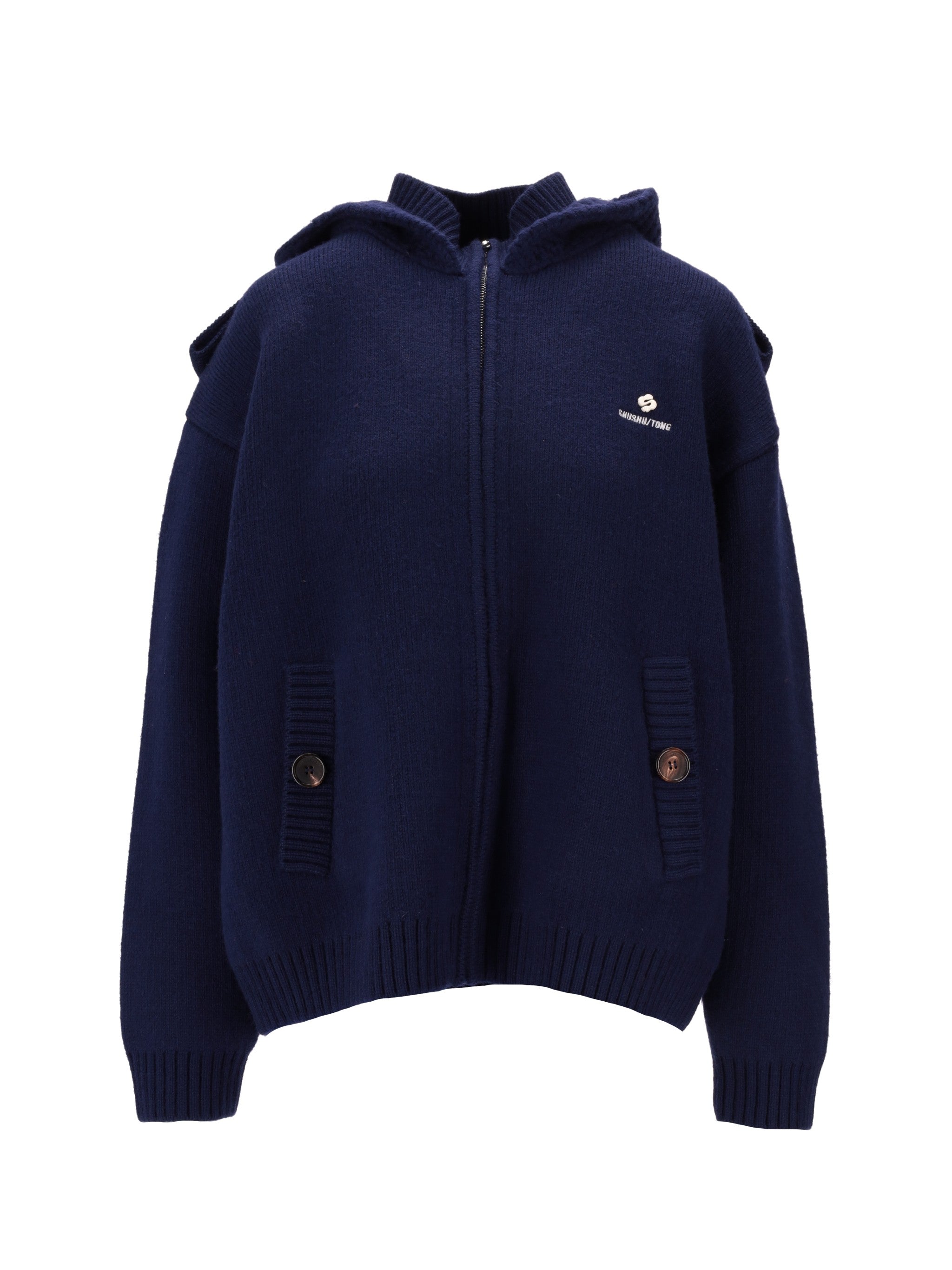 Shushu Tong Double Collar Zip Up Knit Jacket – Balardi