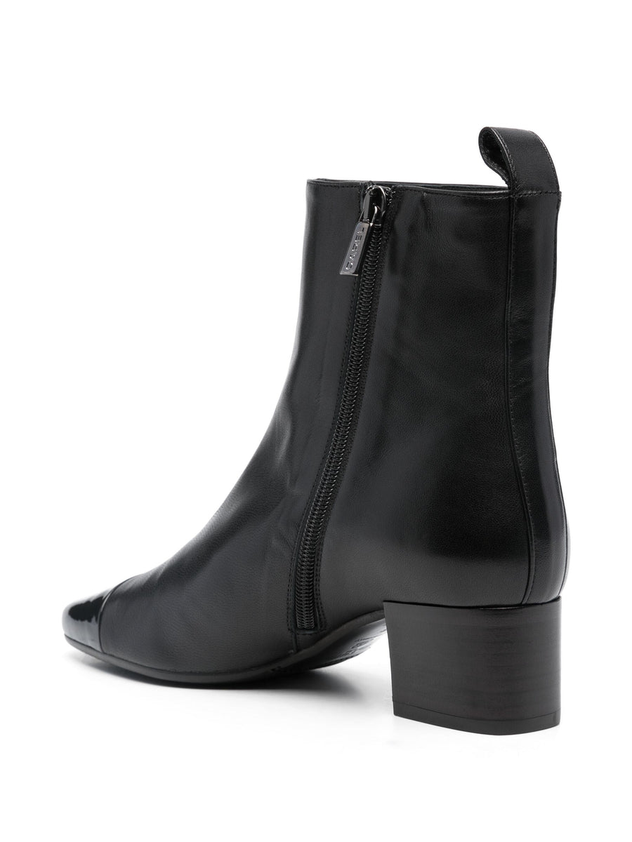 Carel Paris Black Lamb/Patent Leather Boo | Balardi