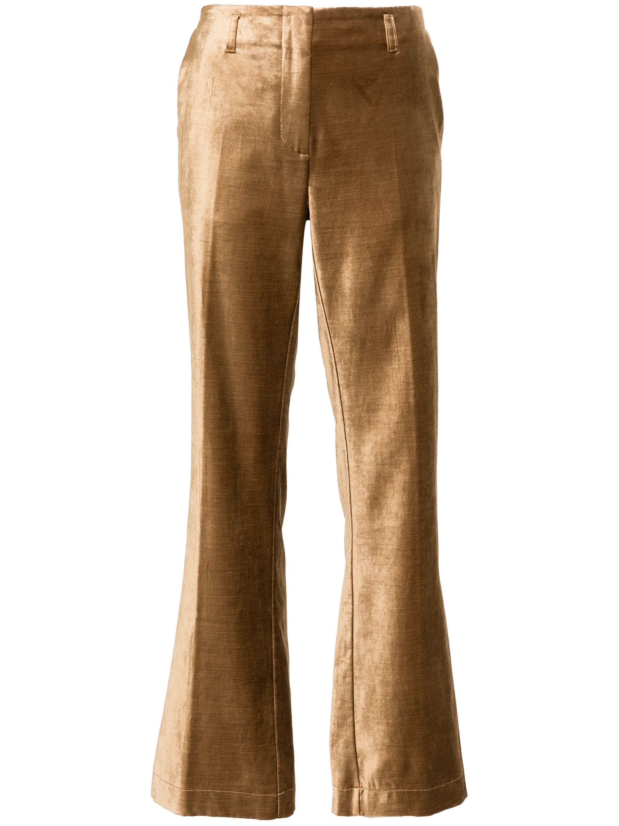 Forte Forte Cotton Viscose Stretch Velvet Trumpet Shaped Pants – Balardi