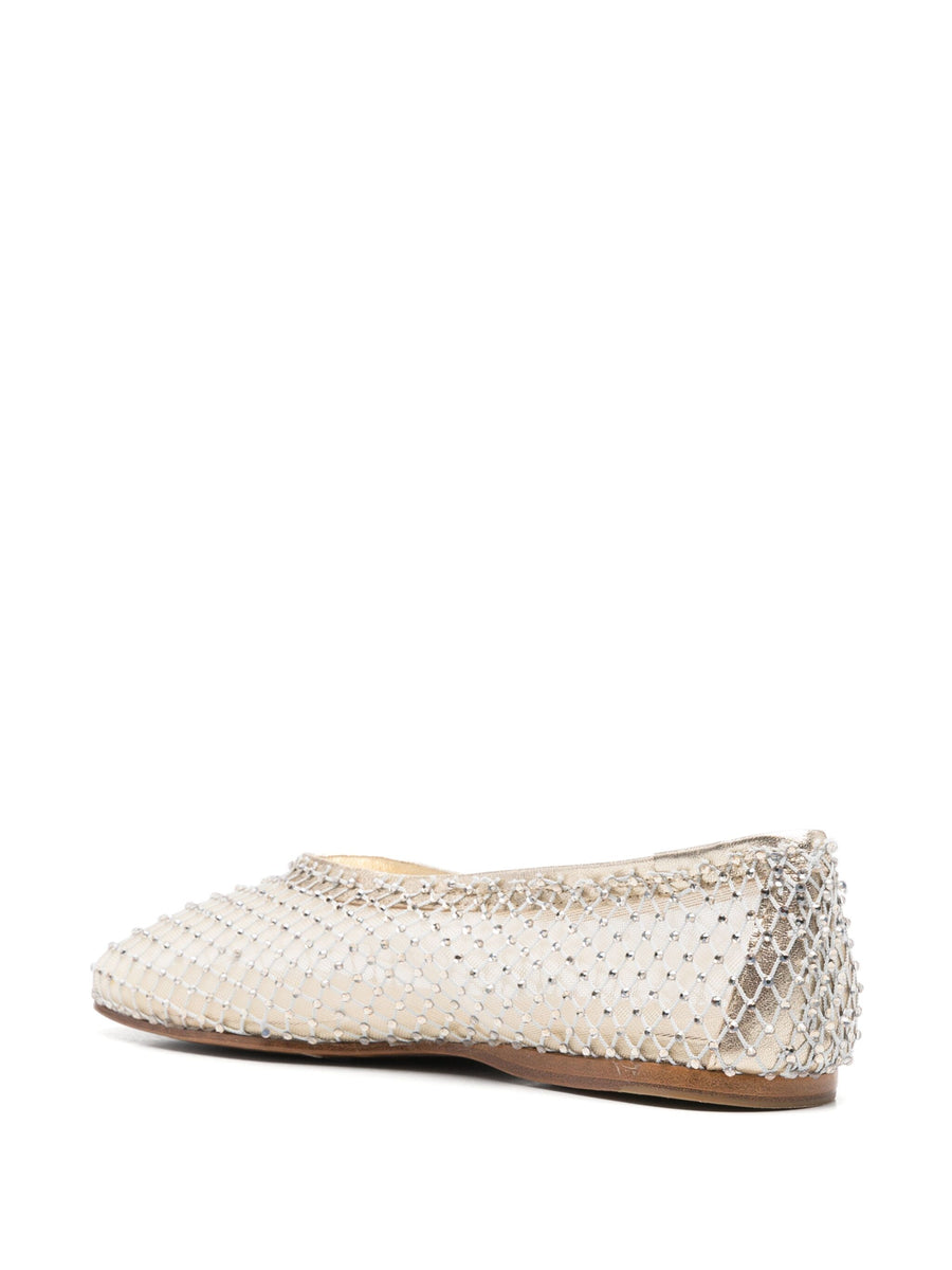 Forte Forte Strass Mesh Ballerina Shoes | Balardi