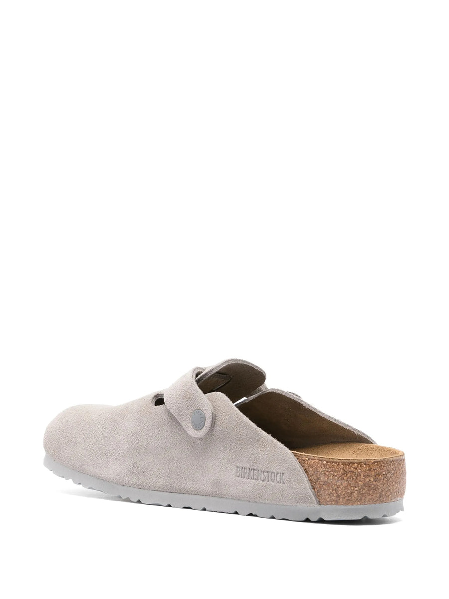 Birkenstock Boston Stone Coin, Suede Leather | Balardi