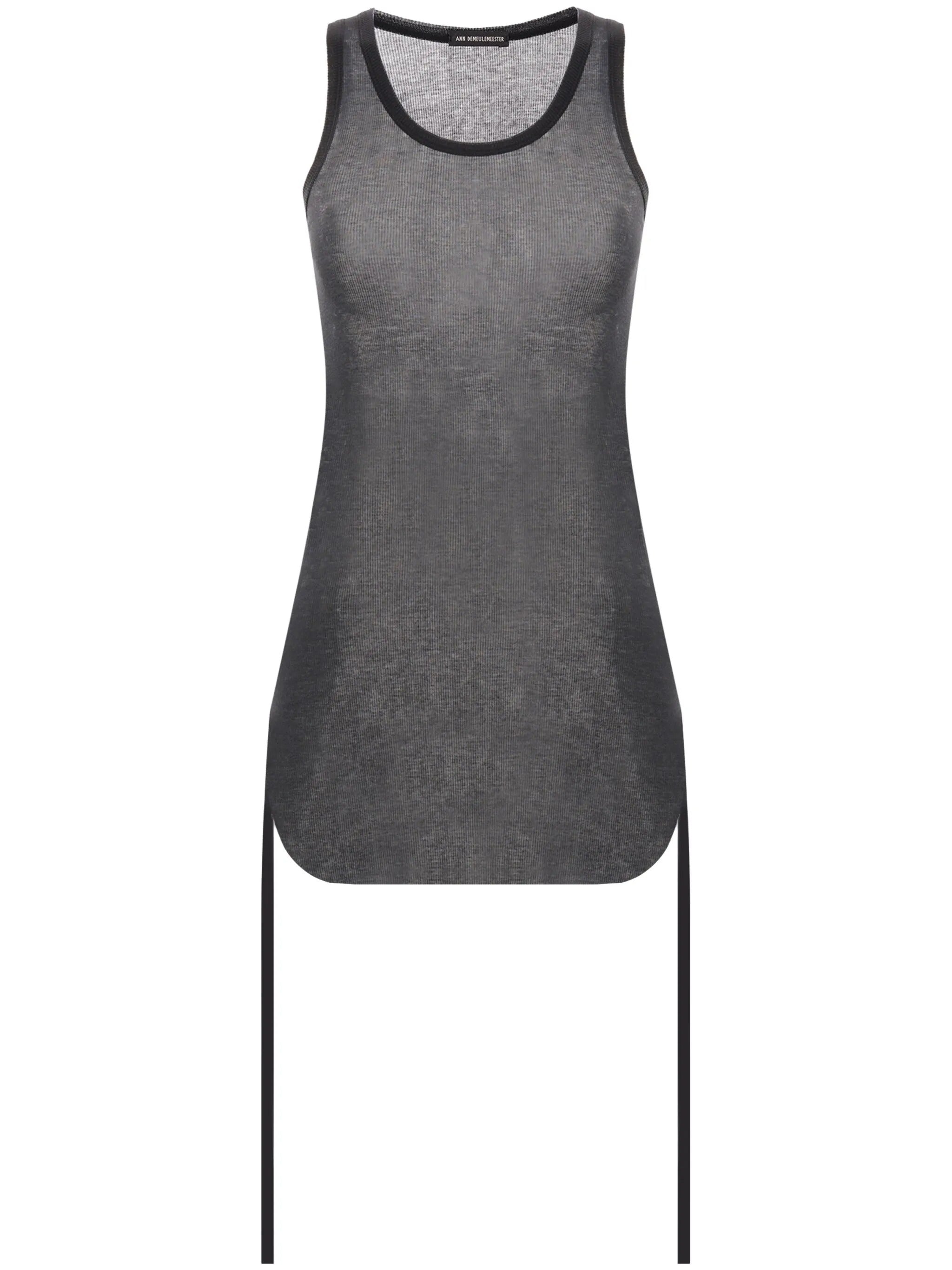 Ann Demeulemeester Mara Wrinkled Cropped Tank Top – Balardi