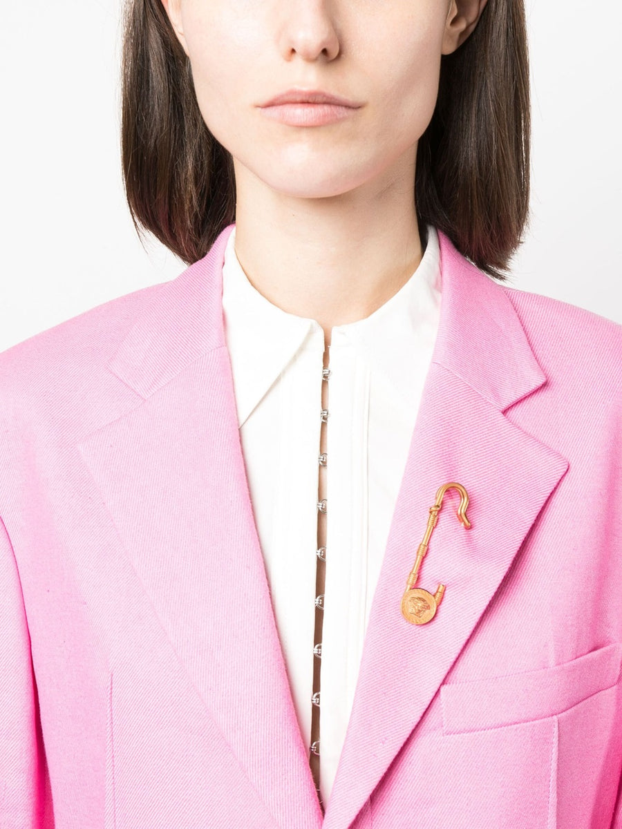 Versace Safety Pin Medusa Brooch | Balardi