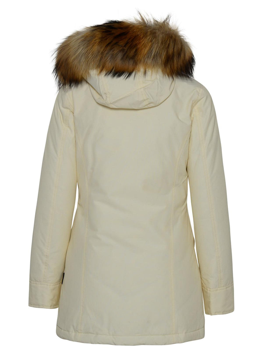 Woolrich John Rich & Bros Artic White Cotton Blend Parka | Balardi