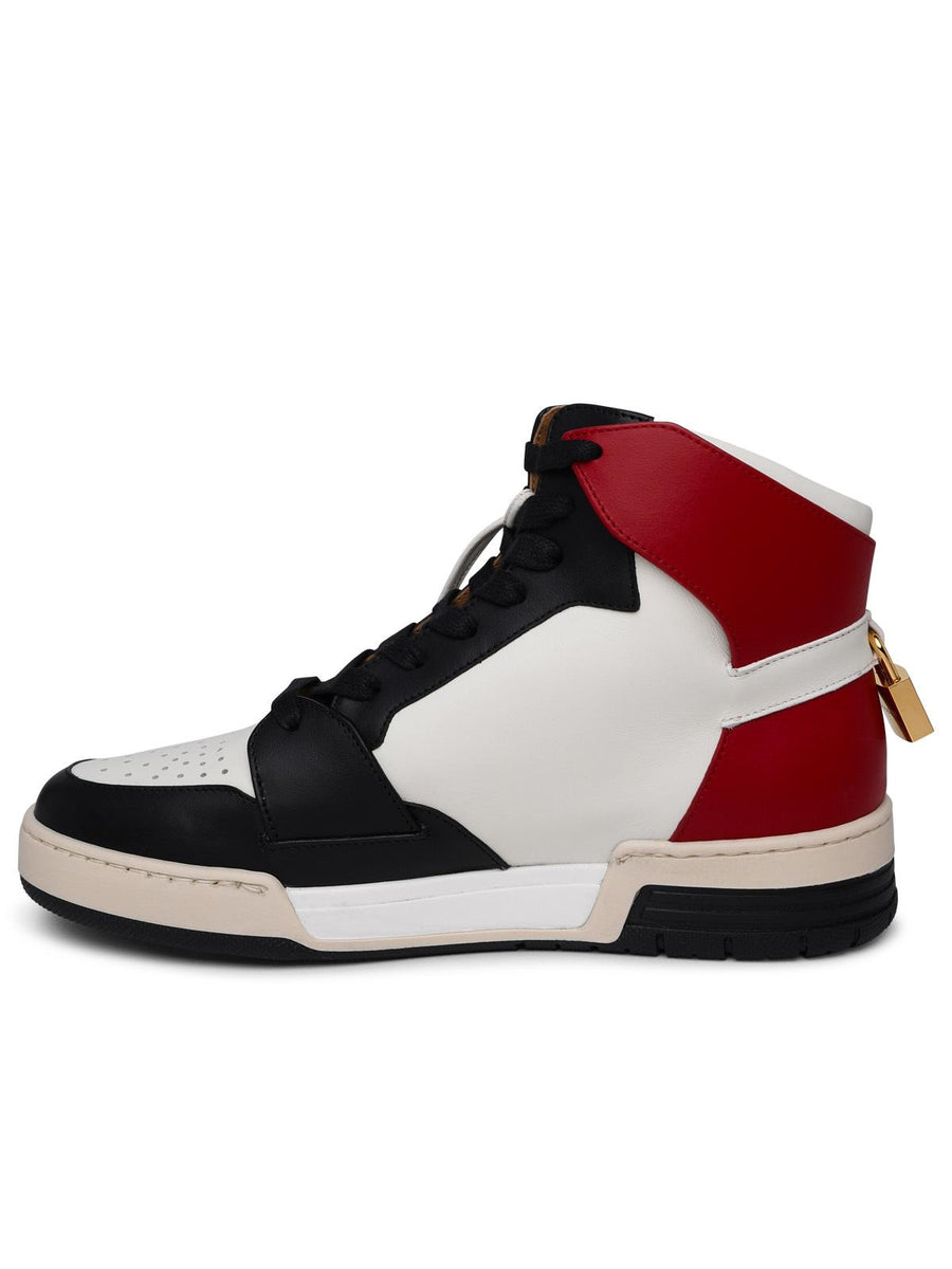 Buscemi 'Air Jon' Red And White Lear Sneakers | Balardi