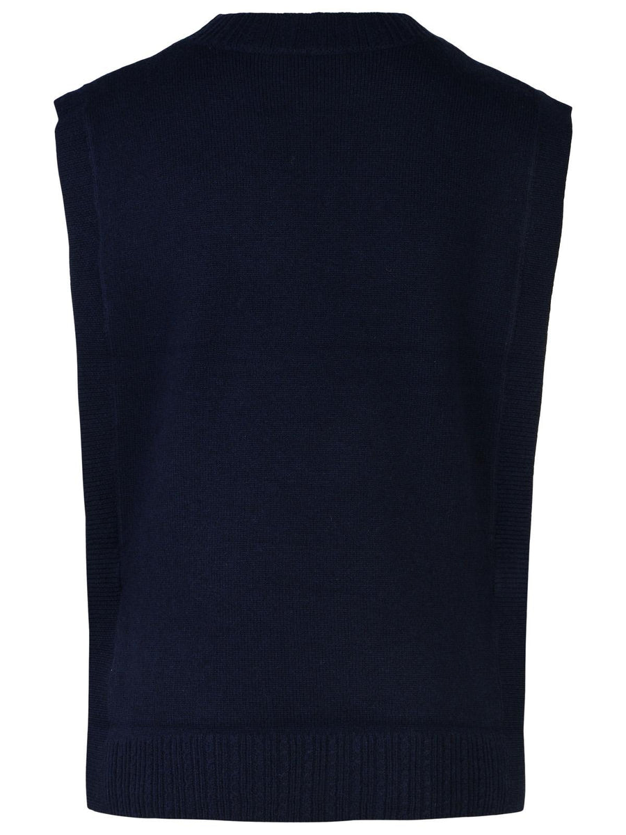 A.P.C. 'Margot' Blue Wool Vest | Balardi