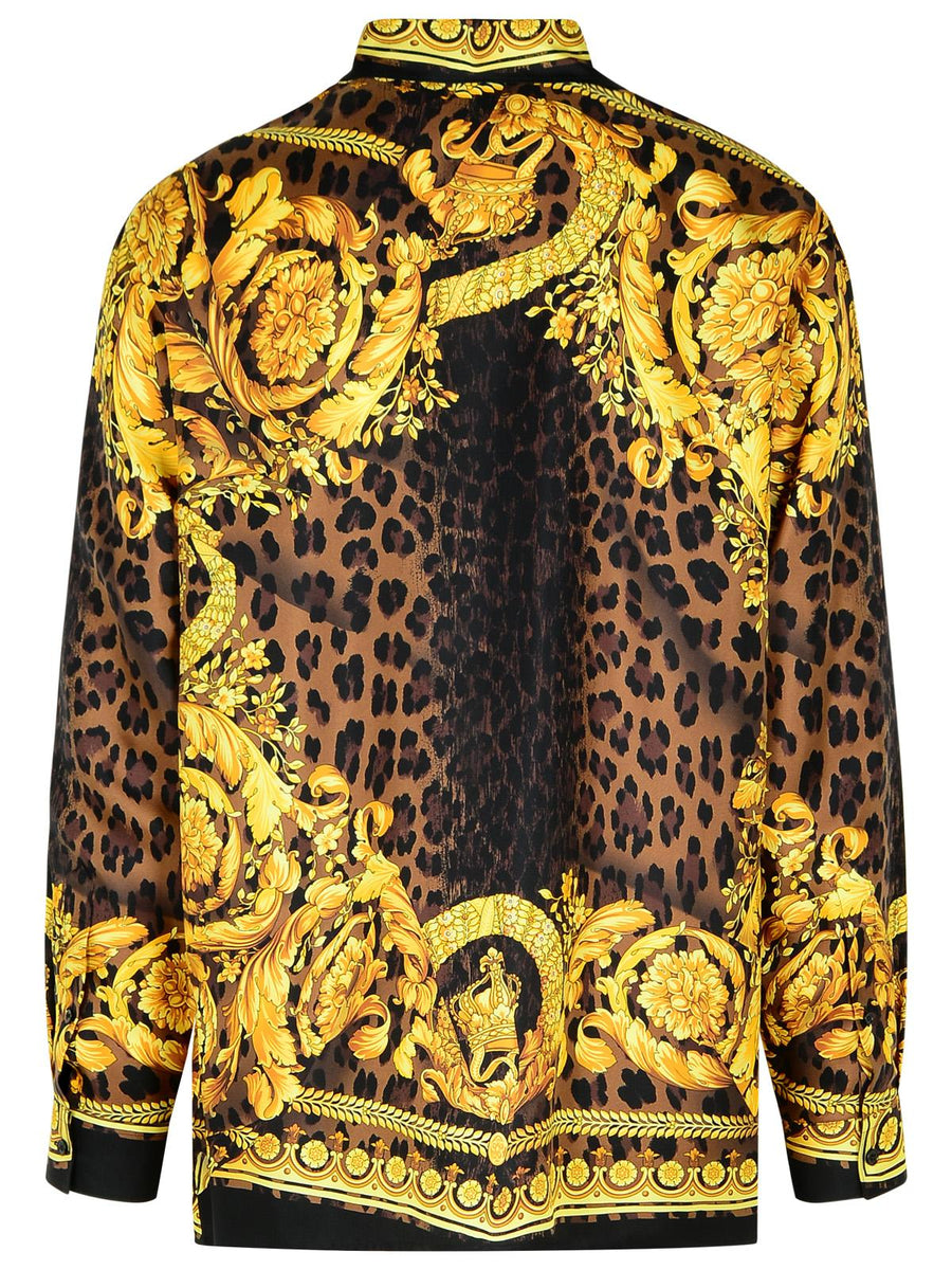 Versace 'Barocco' Multicolor Silk Shirt | Balardi