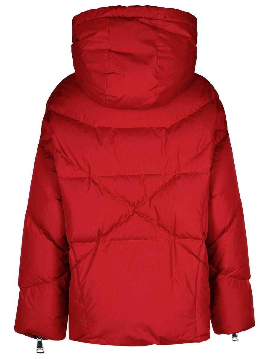 Khrisjoy 'Iconic' Red Polyester Blend Down Jacket | Balardi