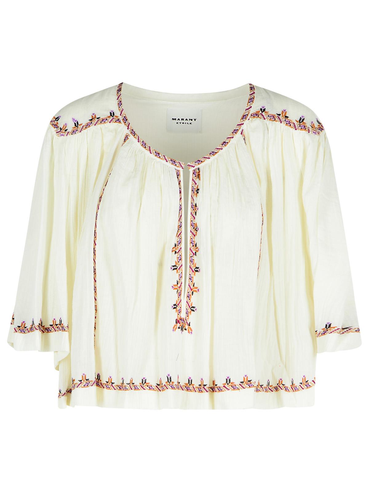 Isabel Marant Etoile 'Felicity' Beige Cotton Blouse – Balardi