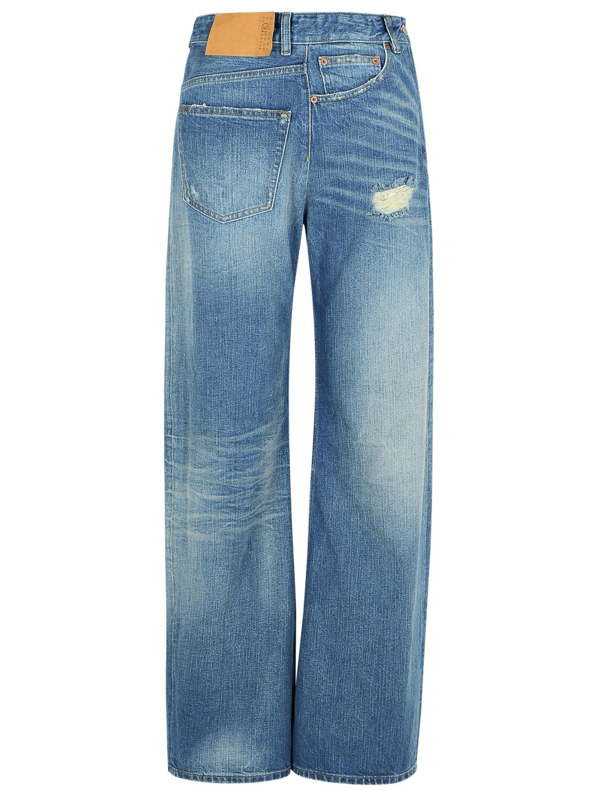 Mm6 Maison Margiela 'Reverse' Blue Denim Jeans – Balardi