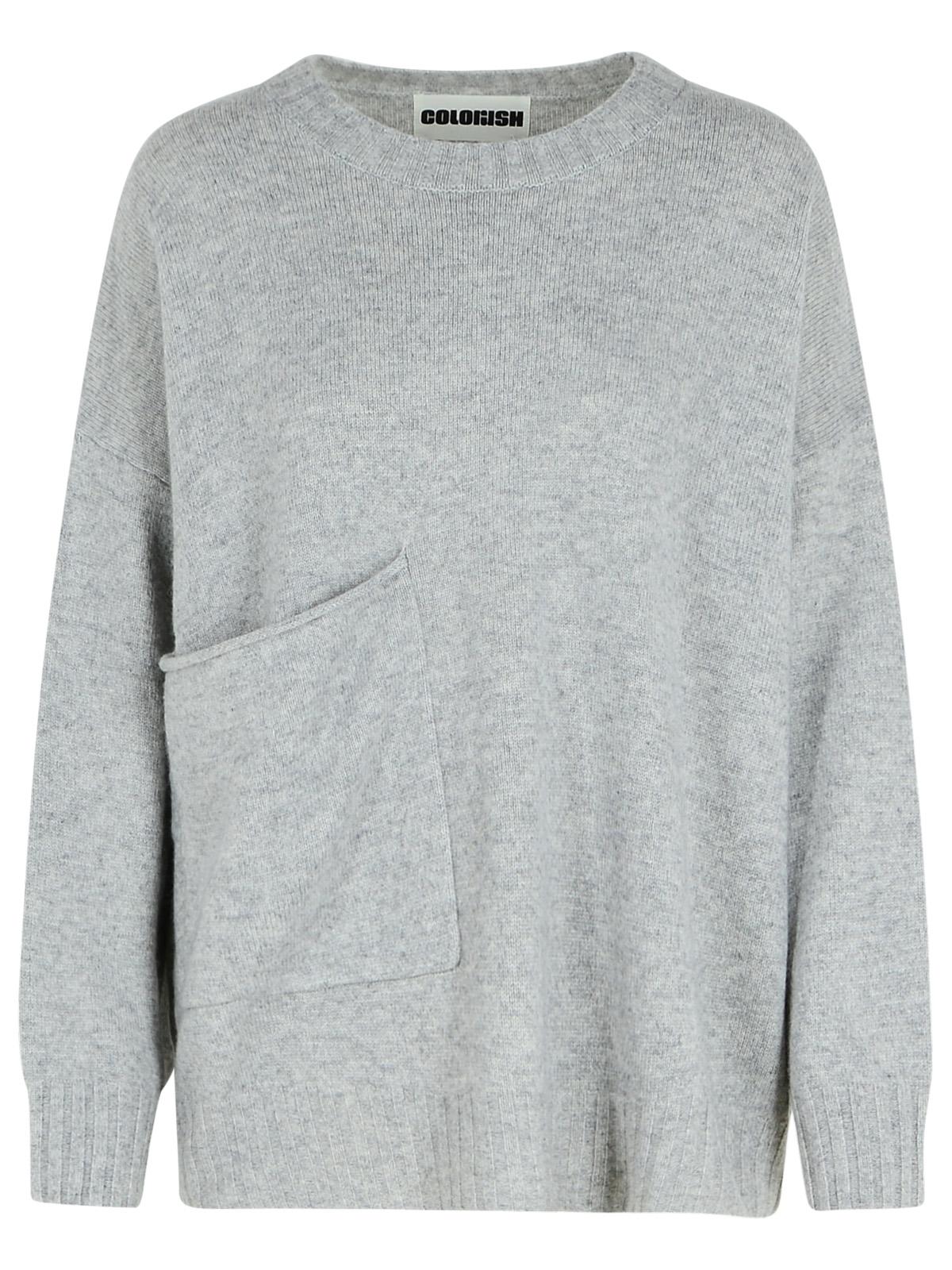 Colorush 'Ziggy Boyfriend' Grey Cashmere Blend Sweater – Balardi