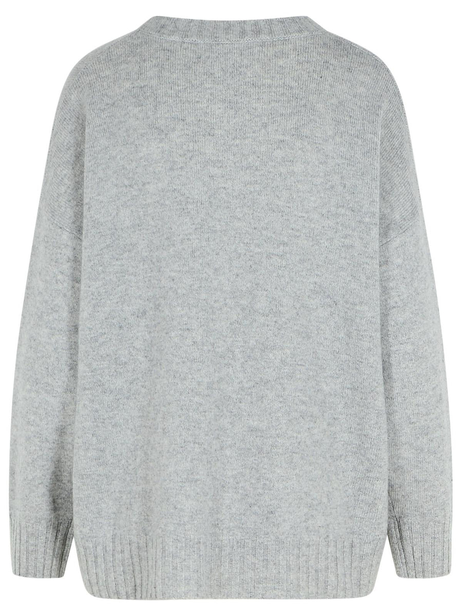 Colorush 'Ziggy Boyfriend' Grey Cashmere Blend Sweater | Balardi