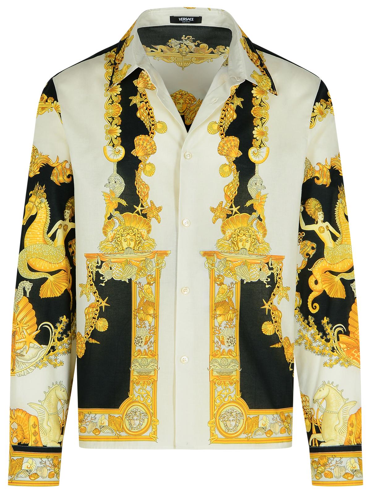 Versace 'Coral Atre' Ivory Cotton Shirt – Balardi
