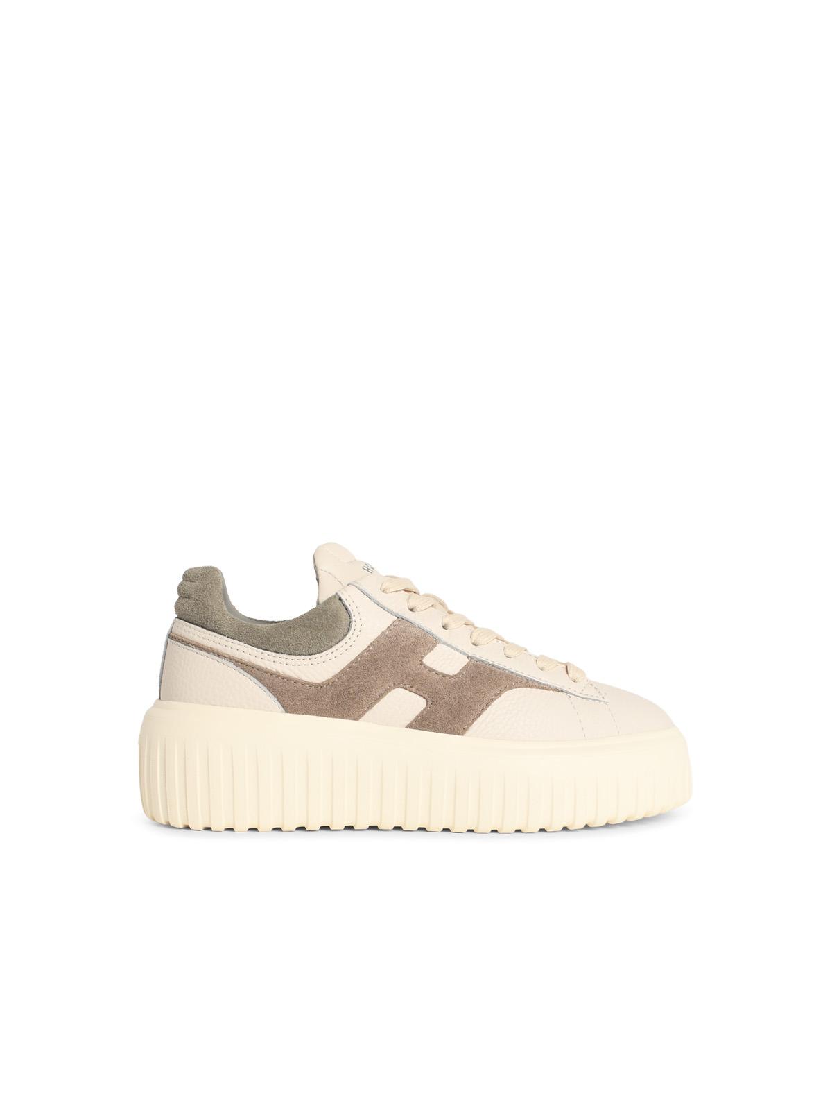 Hogan 'H Stripes' Beige Lear Sneakers – Balardi