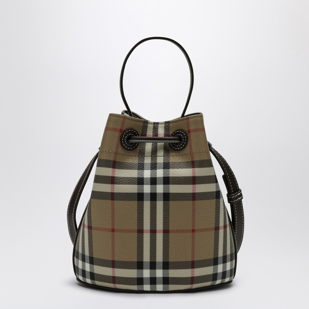 Burberry Check Pattern Mini Bucket Bag | Balardi