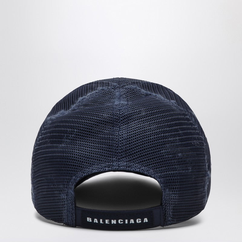 Balenciaga Loop Sports Icon Blue Mesh Baseball Cap | Balardi
