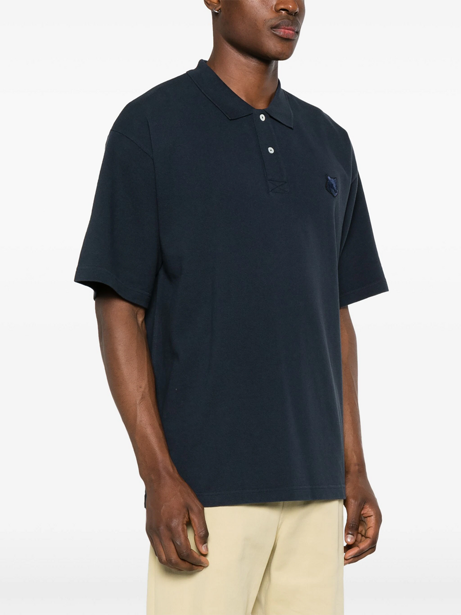 Maison Kitsune` Polo Shirt With Fox Patch | Balardi