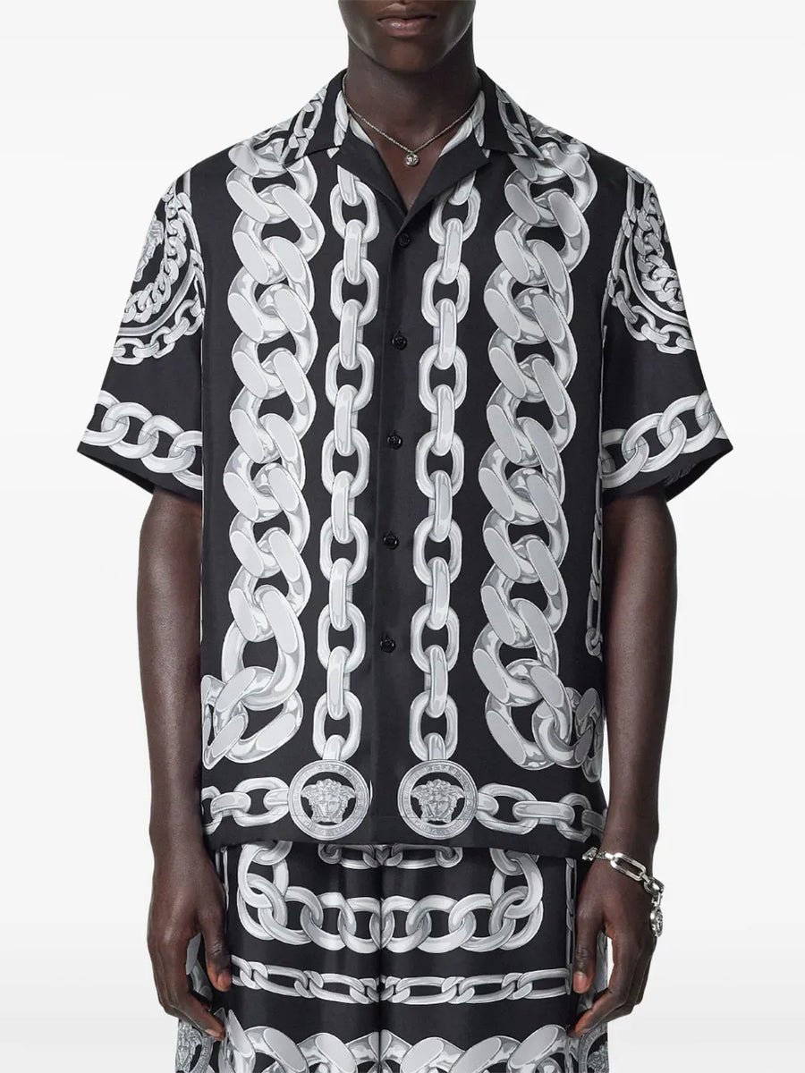 Versace Medusa Chains Silk Shirt | Balardi