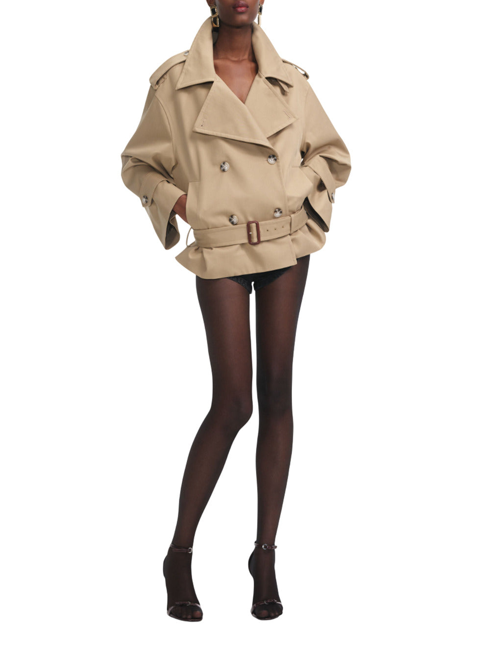 Self Portrait Beige Trench Coat – Balardi