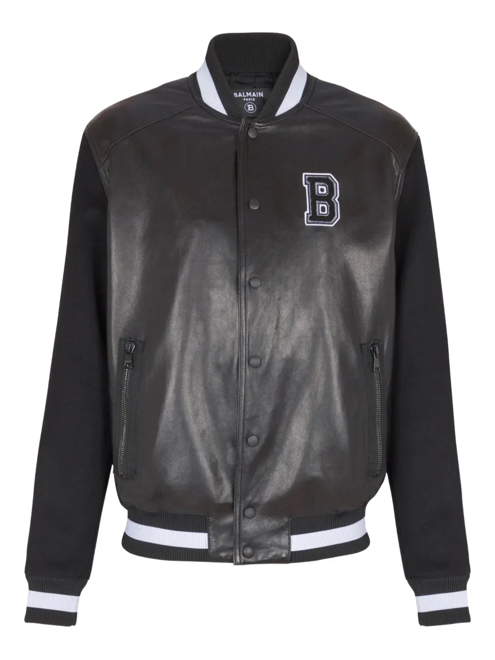 Balmain Varsity Leather Bomber Jacket – Balardi