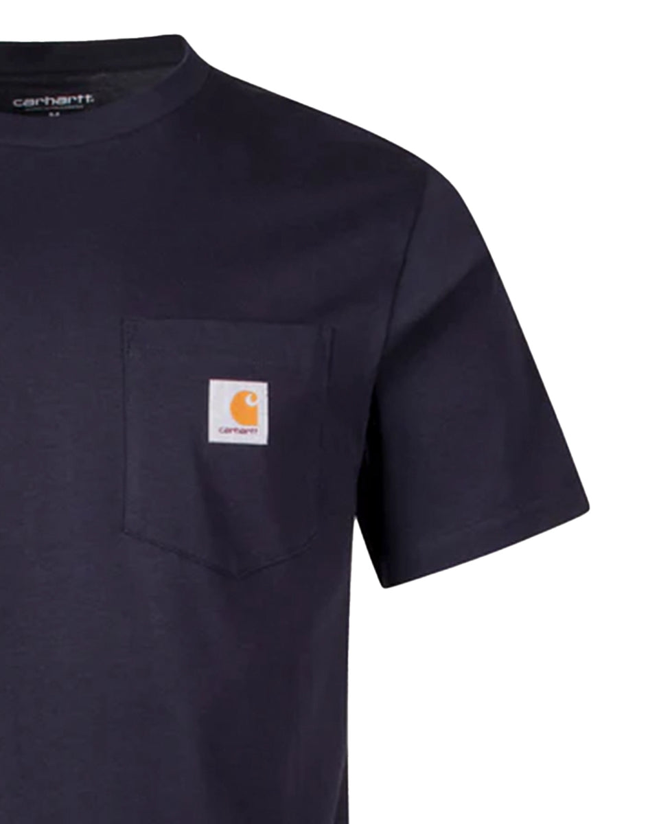Carhartt Wip T Shirt S/S Pocket Blu | Balardi