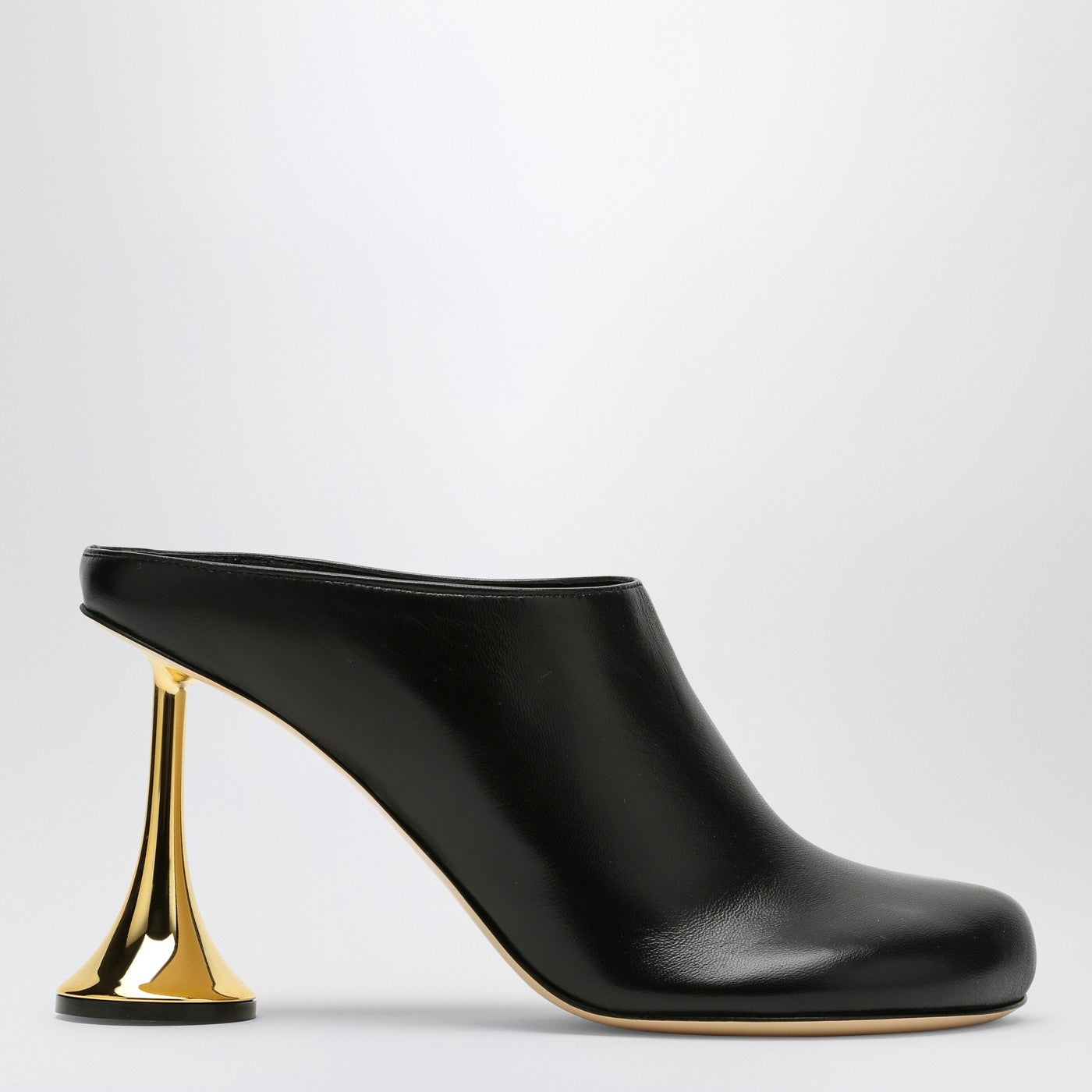 Coperni Orchestra Closed Mule Heel In Black Leather – Balardi