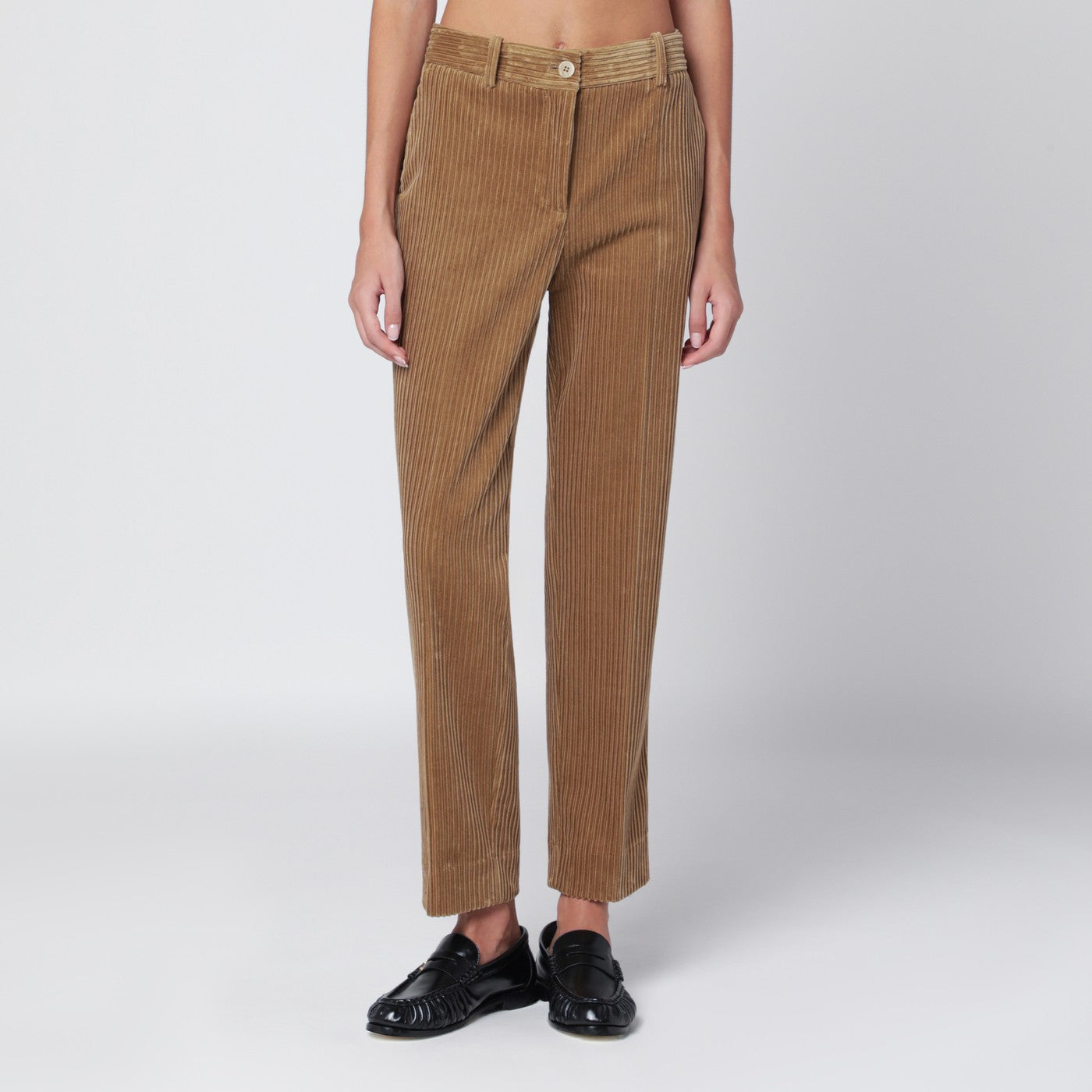 P.A.R.O.S.H. Camel Coloured Corduroy Trousers – Balardi