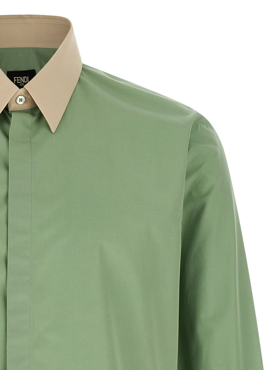 Fendi Contrast Collar Shirt | Balardi