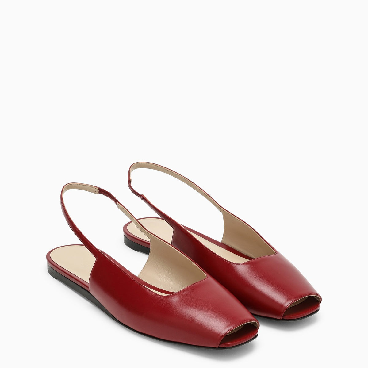 Le Monde Beryl Low Red Leather Sandal | Balardi