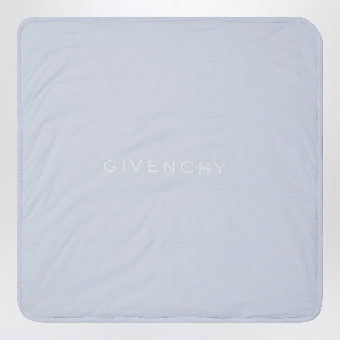 Givenchy Light Blue Cotton Blanket With 4 G Pattern – Balardi