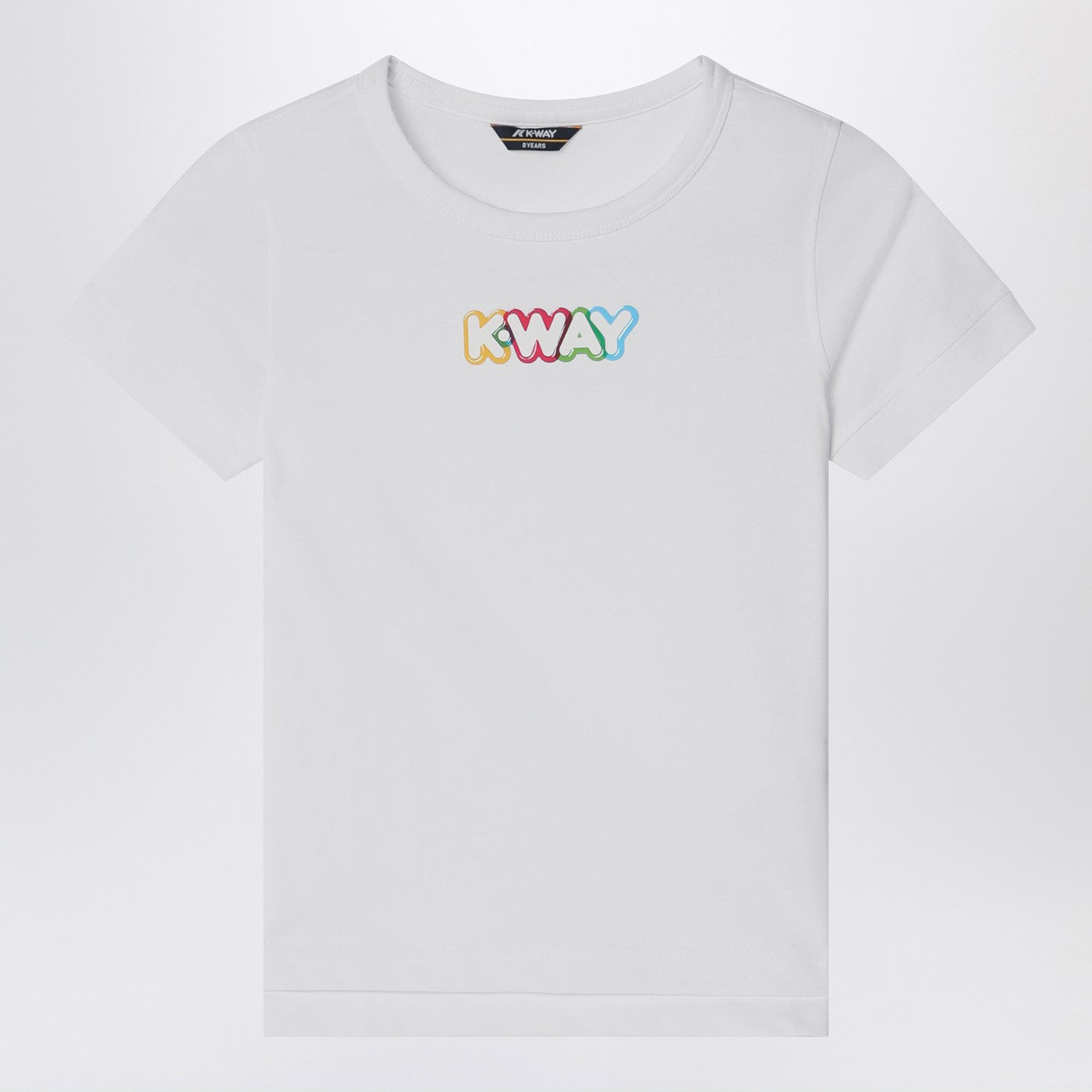 K Way White Emel T Shirt With Logo – Balardi