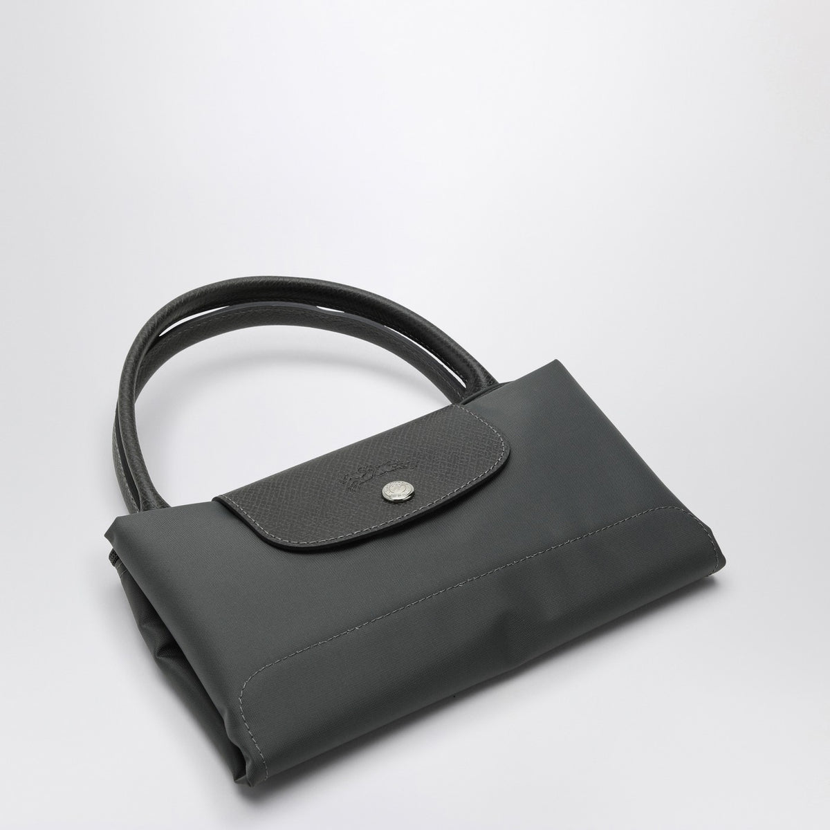 Longchamp Graphite Coloured M Le Pliage Green Bag | Balardi