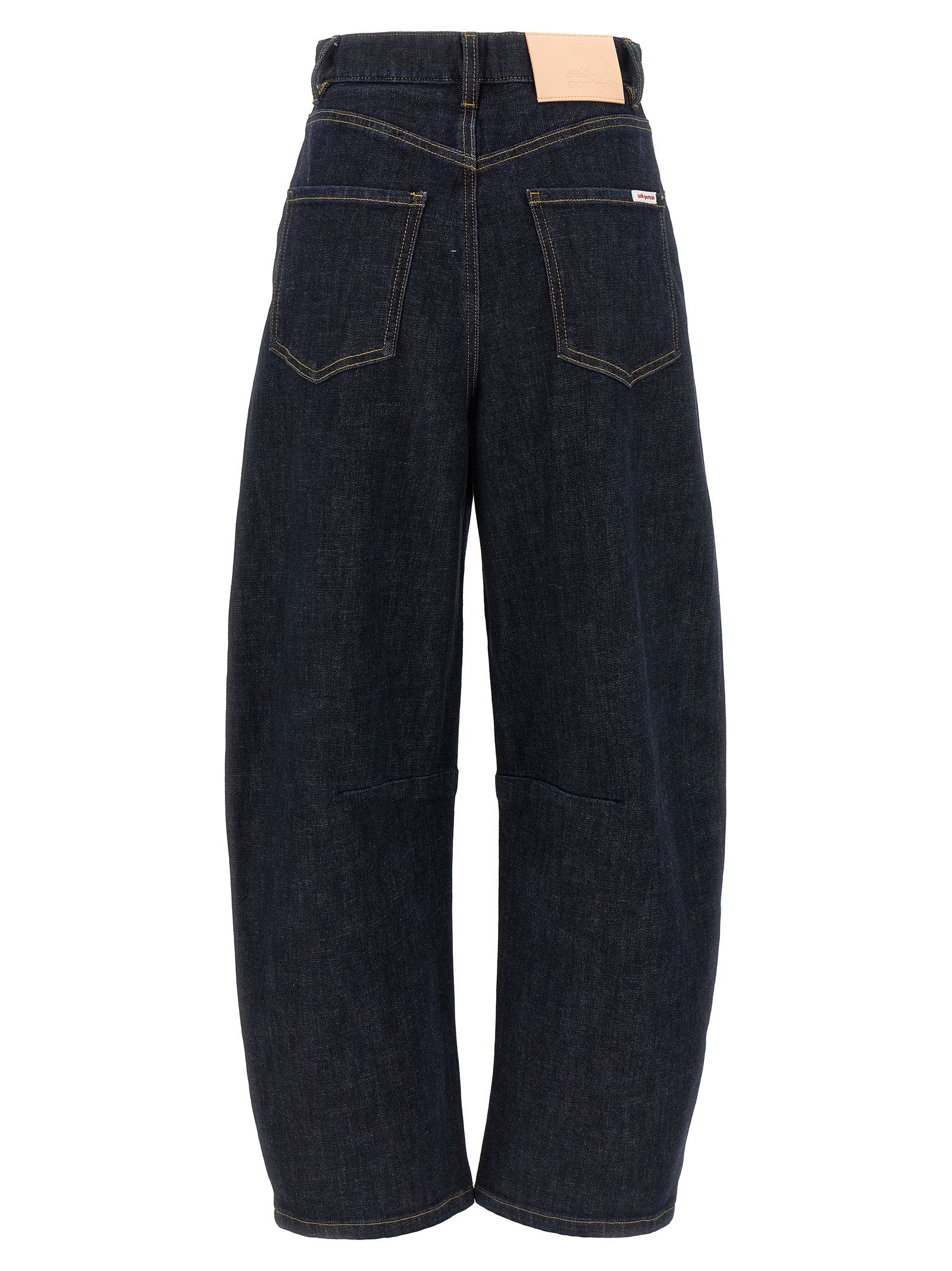 Self Portrait 'Indigo Barrel Leg' Jeans – Balardi