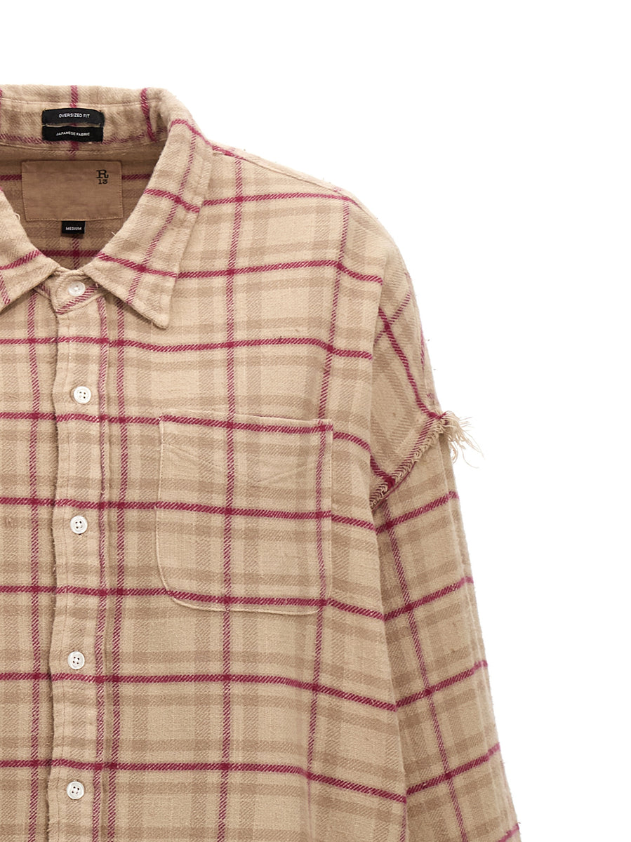 R13 'Shredded Seam Drop Neck' Shirt | Balardi